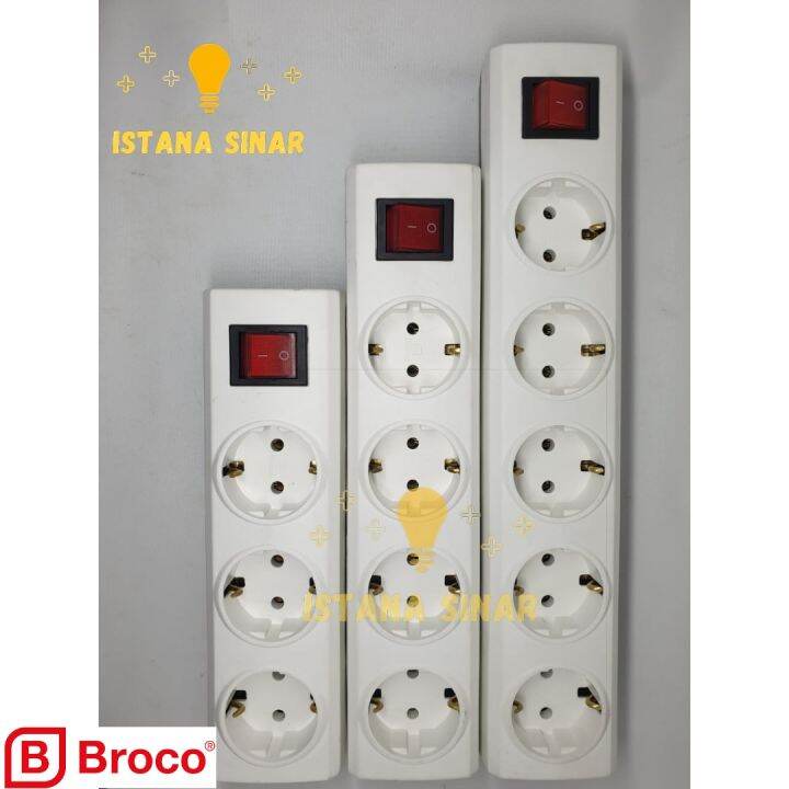 STOP KONTAK BROCO SAKLAR 3 4 5 6 LUBANG / TERMINAL / COLOKAN LISTRIK ...