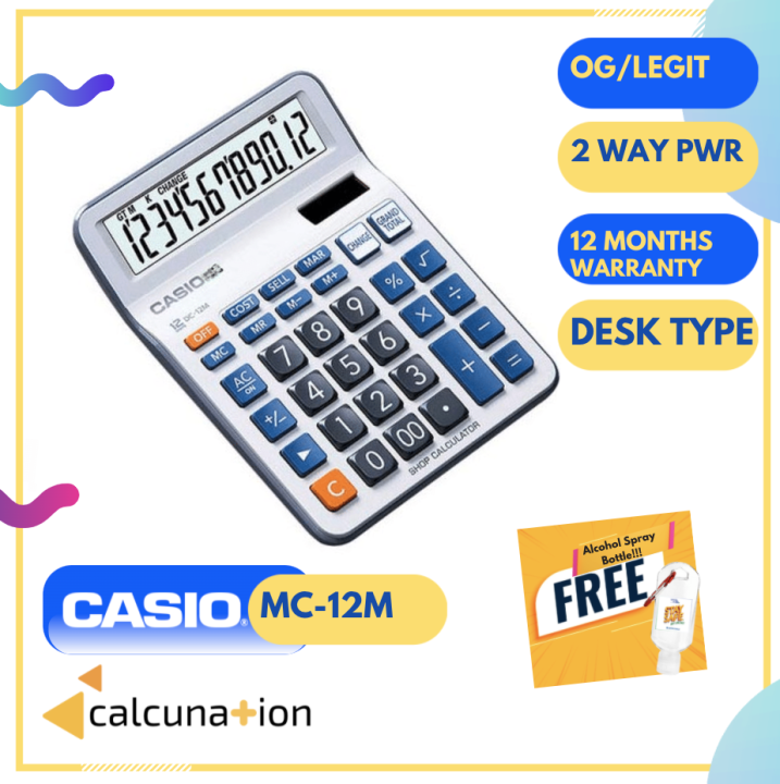 CASIO MC12M DESKTOP shop CALCULATOR | Lazada PH