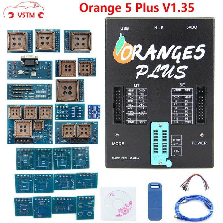 Orange5 plus v1.35 v1.36 Programmer Device With Full Adapter Enhanced Function Software Orange 5 ...