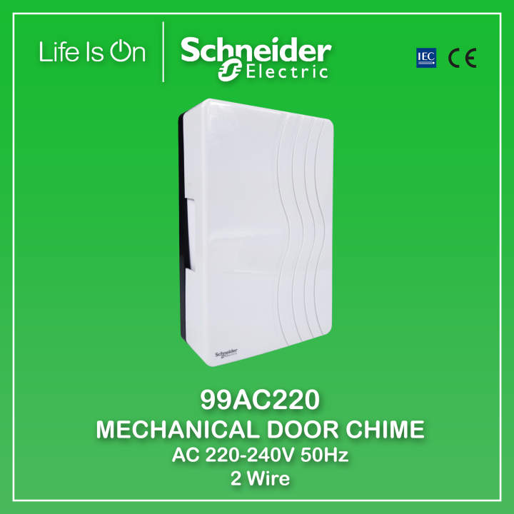 Schneider Electric Mechanical Door Chime AC 220V-240V 99AC220 | Lazada PH