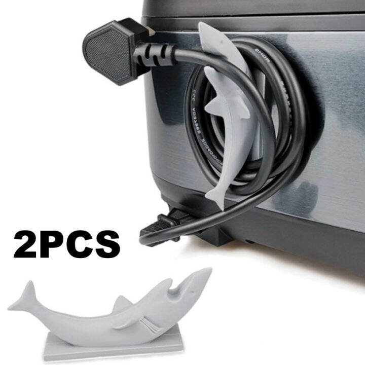 2Pcs Shark Cord Wrapper สำหรับเครื่องใช้ไฟฟ้าตัวจัดระเบียบสายไฟสำหรับ ...