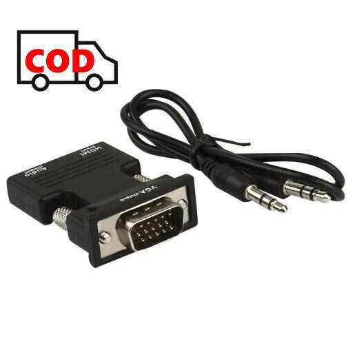 Adapter Kabel Converter Mengubah Colokan HDMI Female to VGA Male ...