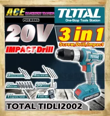 TOTAL 20V Lithium-Ion Brushless Impact Drill TIDLI20608 Shopee Malaysia ...