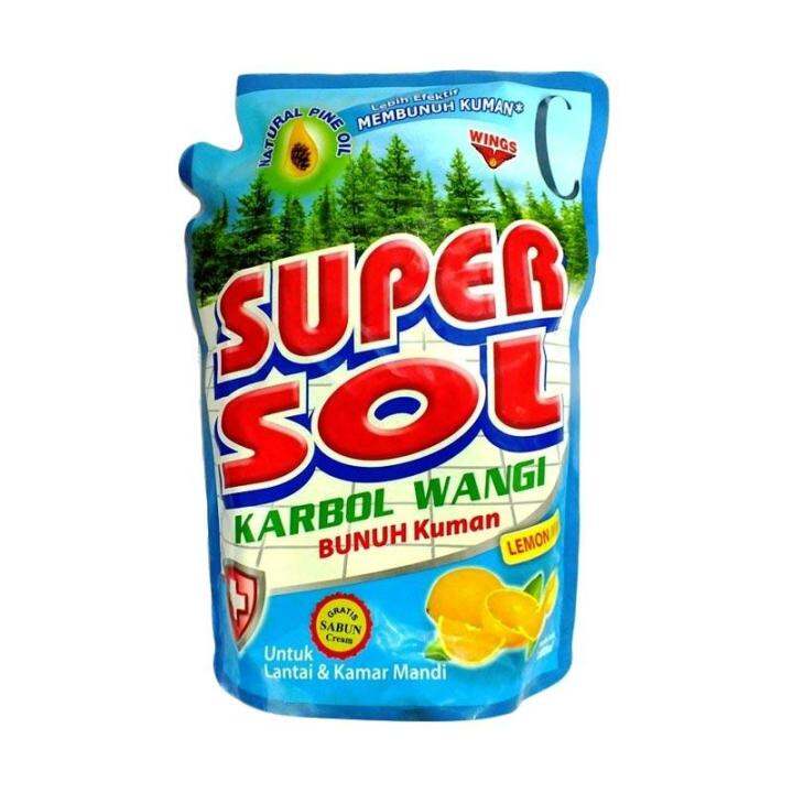 Supersol karbol wangi lemon 700 ml | Lazada Indonesia
