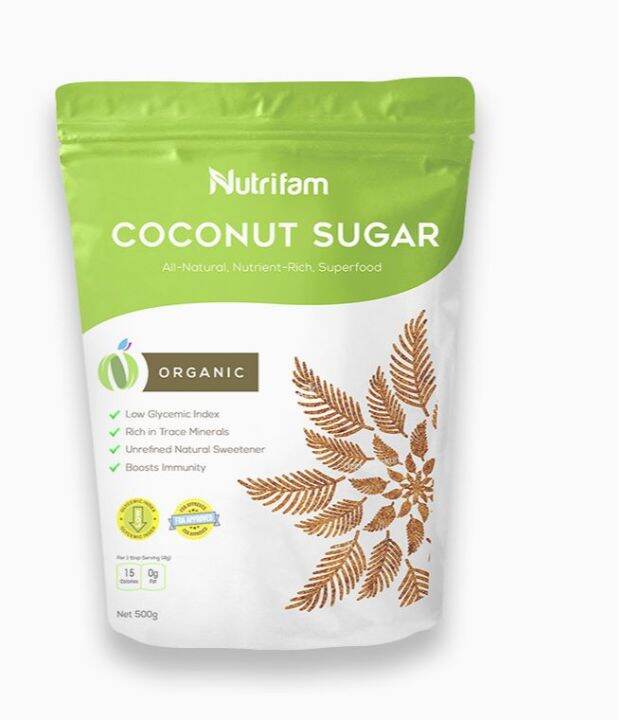 Nutrifam Organic Coconut Sugar (500g) | Lazada PH