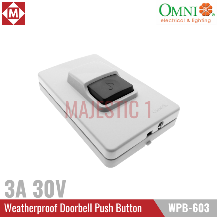 Omni Weatherproof Doorbell Push Button WPB-603 | Lazada PH