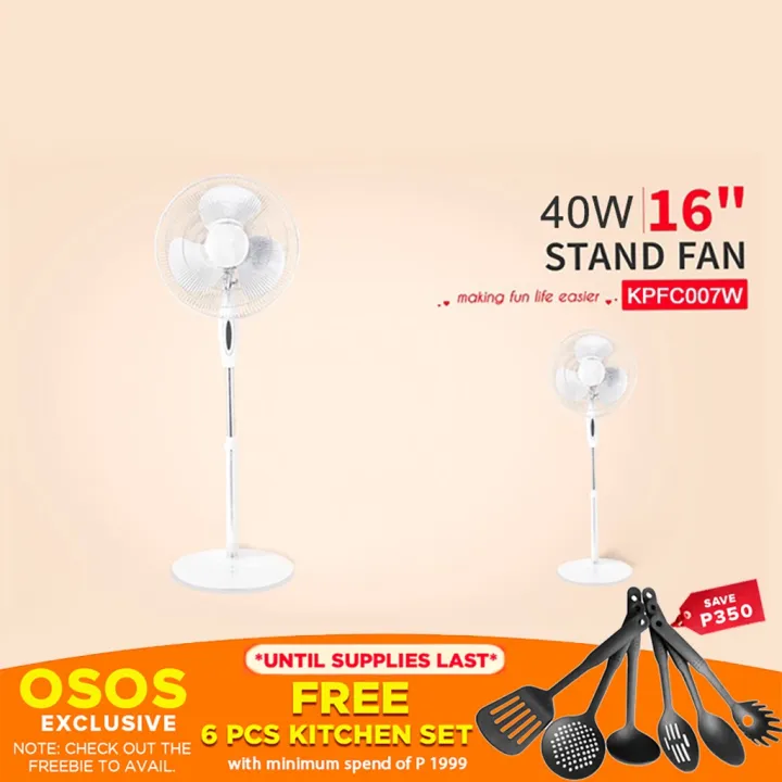 Decakila by INGCO Original 16inches Stand Fan 40W (Power: 220V/50Hz ...