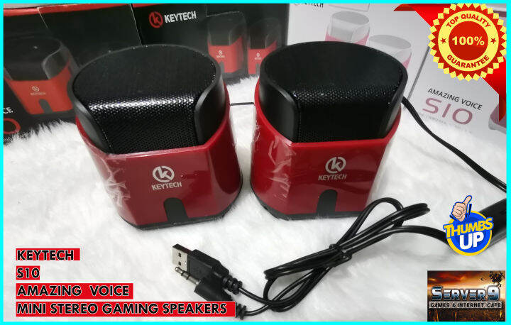 KEYTECH S10 Speakers - Red | Lazada PH