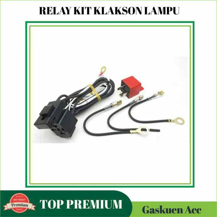 Relay Relai Kit Set klakson Lampu Uniiversal Motor Mobil 12 Volt ...