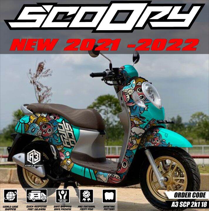 DECAL SCOOPY NEW 2021 2022 Decal Sticker Scoopy fullbody Prestige 2021 ...