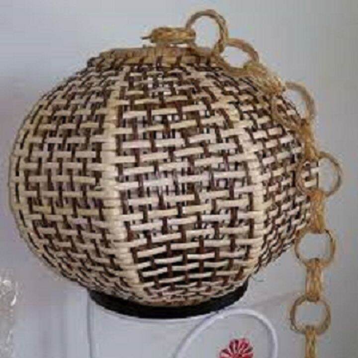 Kap Lampu unik kap lampu anyaman rotan Kap lampu Rotan natural lampion ...