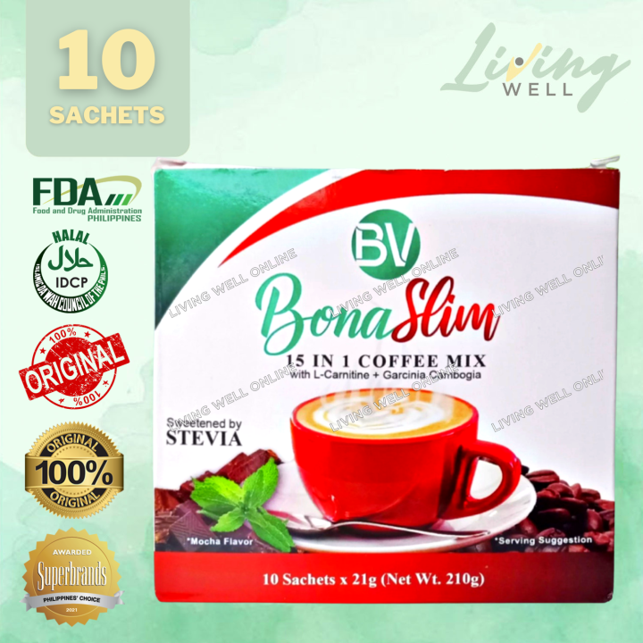 BONA SLIM 15 in 1 Coffee Mix ( 10 Sachets ) ( 1 BOX ) | Lazada PH