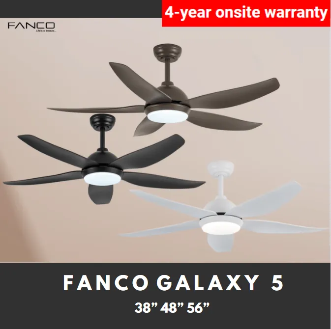 Fanco Galaxy 5 DC Ceiling Fan 5blades 38” 48” 56” | Lazada Singapore