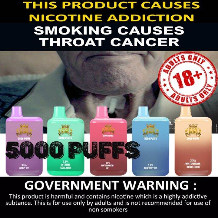 electronic cigarette -SUPREME POD KING 5000 PUFFS DISPOSABLE ...