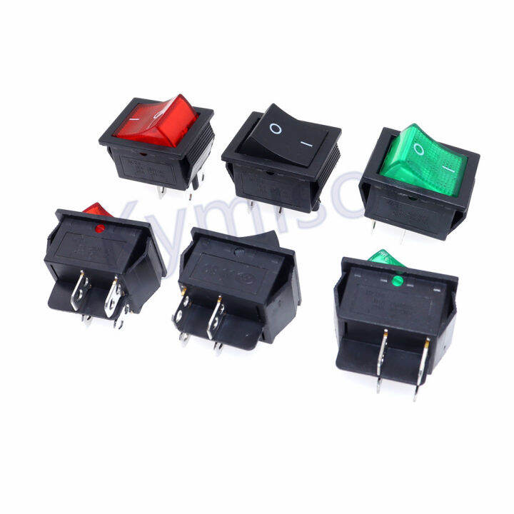 10PCS KCD4 Rocker Switch ON-OFF 2 Position 4 Pin Electrical equipment ...