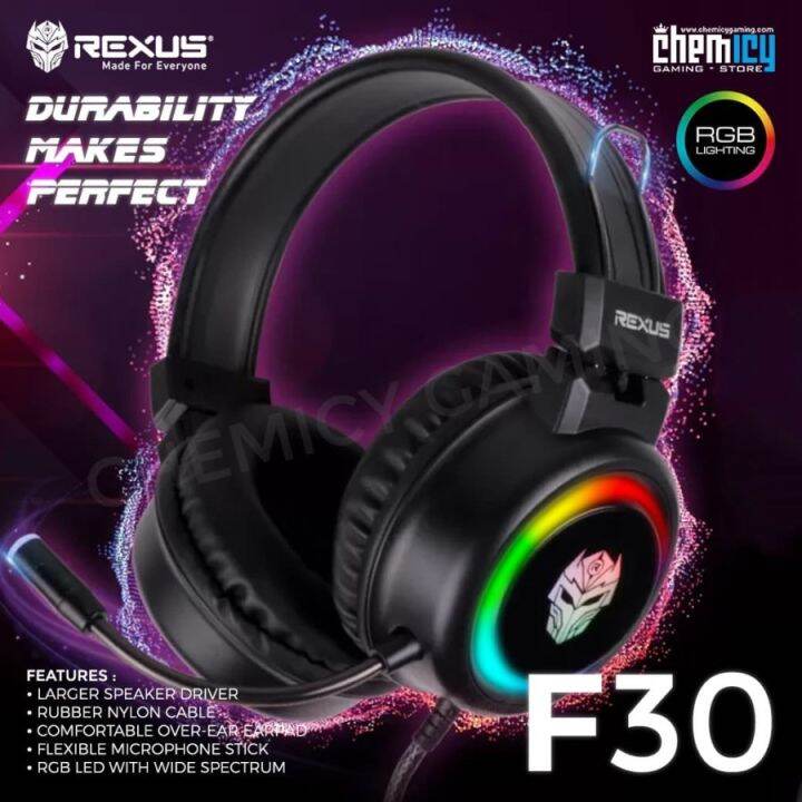 Rexus F30 Vonix RGB Dual Jack with USB Gaming Headset | Lazada Indonesia