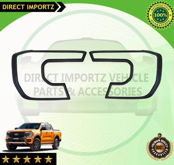 Ford Ranger 2023 XLT/XLS/RAPTOR/WILDTRAK Headlight Cover Matte Black ...