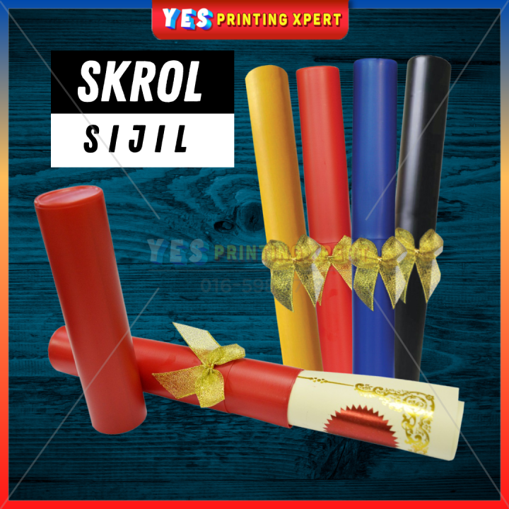 [READY STOCK] CERTIFICATE SCROLL / PLASTIC CERTIFICATE HOLDER FOR ...