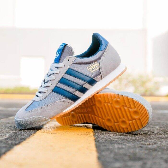 SEPATU ADID4S DRAGON ORIGINAL GREY NAVY SOL GUM | Lazada Indonesia