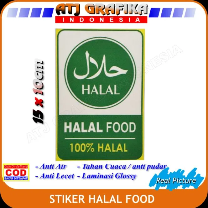Stiker halal food sticker restoran makanan halal | Lazada Indonesia