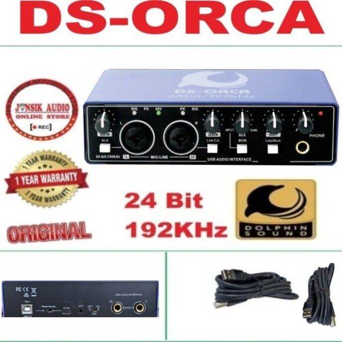 Soundcard Dolphin Sound DS ORCA 2-Channel Audio Interface | Lazada ...