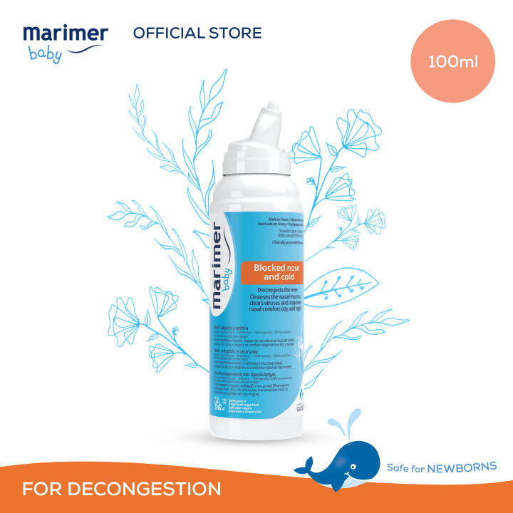 Marimer Baby Blocked Nose Spray 100ml (HYPERTONIC) | Lazada PH