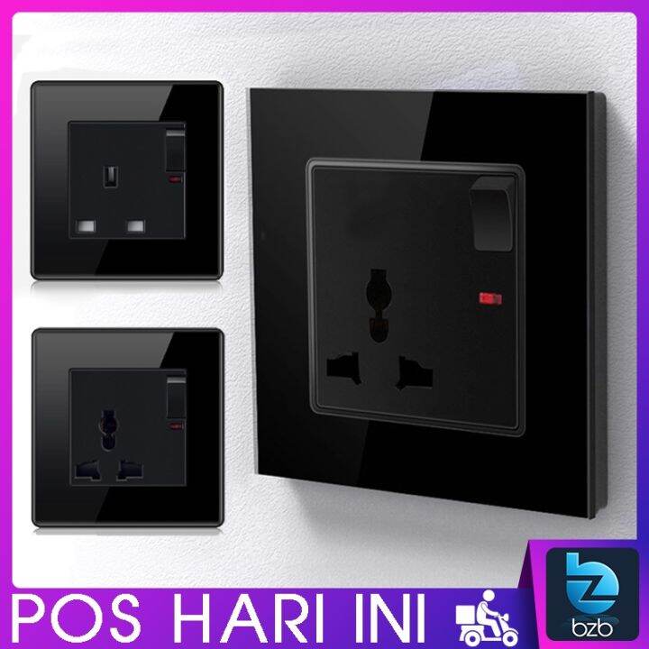 EASY INSTALLATION 💥 UK Malaysia 3 Pin Standard Plug Socket Ultra ...