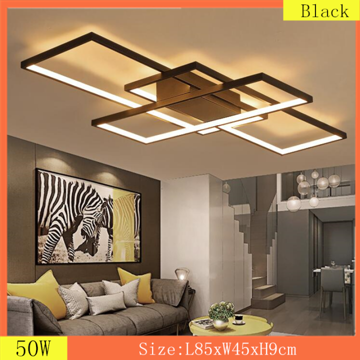 LRF Rectangle Aluminum Modern Led ceiling lights for living room ...
