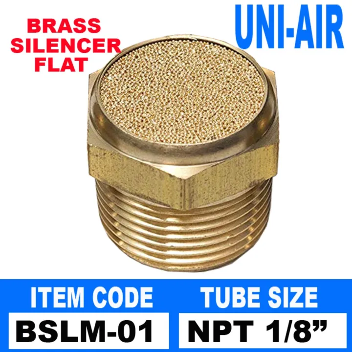 Uni-Air Pneumatic 1/8 INCH Brass Silencer/Muffler Sintered Brass Item No. BSLM-01 (JP) | Lazada PH