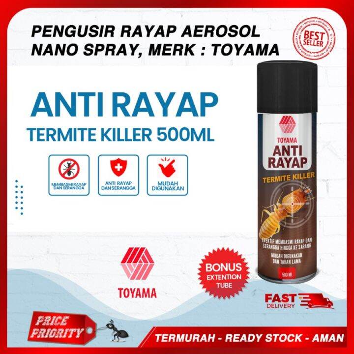 Pembasmi Rayap Aerosol Obat Anti Rayap Tembok Spray Racun Rayap 500ml ...