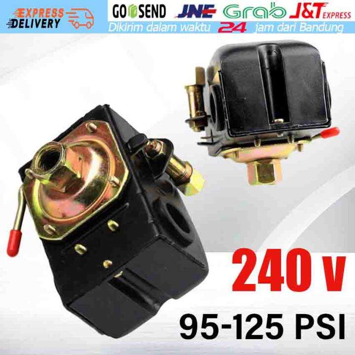 Katup Kontrol Kompresor Udara 90 PSI-240 PSI, Kontrol Otomatis Beban ...
