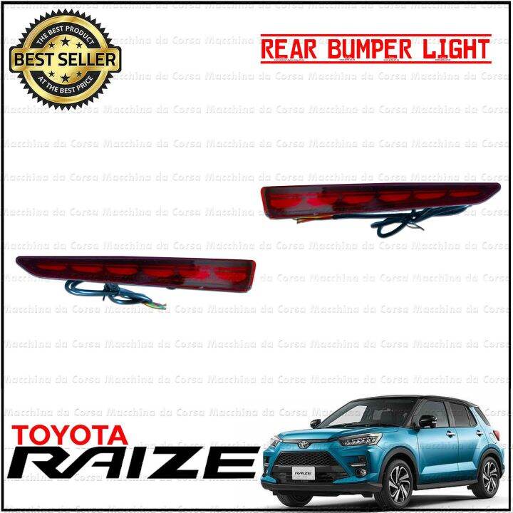 Toyota Raize 2022-2023 Rear Bumper Light (Red) | Lazada PH