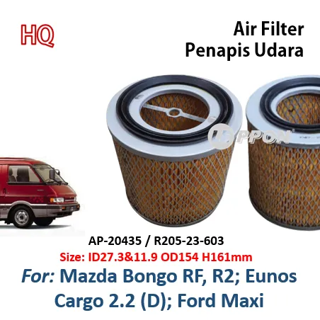 Air Filter Mazda Bongo RF/ R2; Eunos Cargo 2.2 (D); Ford Maxi Penapis ...