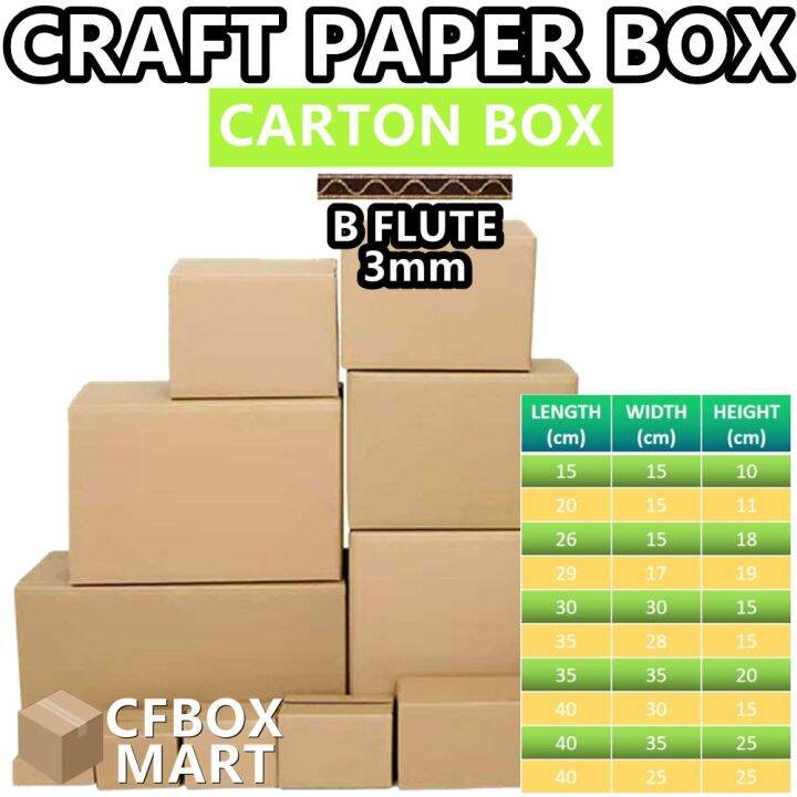 READY STOCK CARTON BOX C9 40X35X25 CM CRAFT PAPER BOX PIZZA BOX PACKING ...