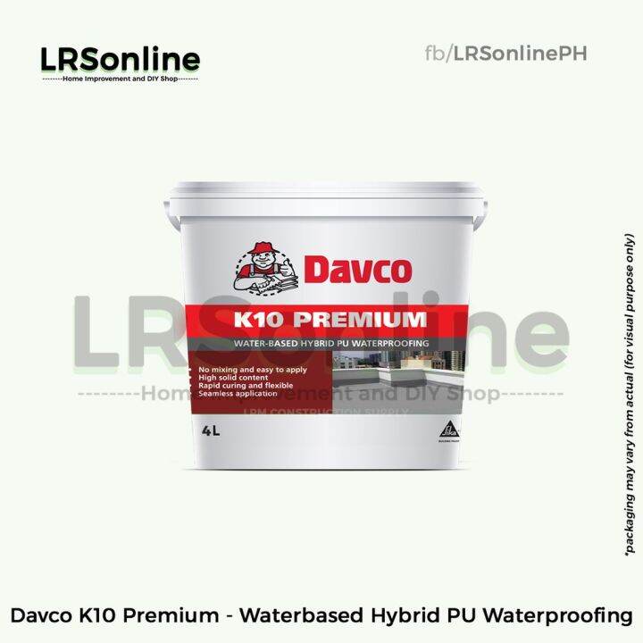 【READY STOCK】 ☀Davco K10 Premium - Water based Hybrid PU Waterproofing ...