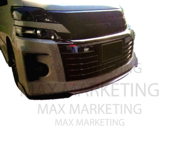 B1512 TOYOTA VELLFIRE FRONT V-LIP (ROJAM) FOR GS BUMPER ONLY FIBERGLASS ...