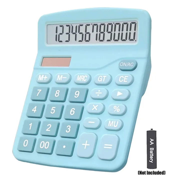 DX-837B 12-Digit Dual Power Supply Handheld Desktop Calculator with Large LCD Display | Lazada PH