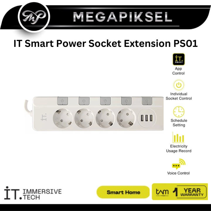 IT Smart Power Socket Extension PS01 | Lazada Indonesia