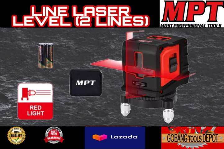 MPT LINE LASER LEVEL 2 LINES MLL205 FREE TOOL SET | Lazada PH