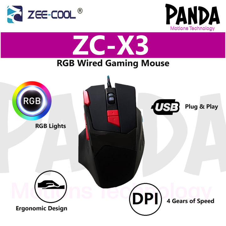 Zee-Cool ZC-X3 RGB Wired Gaming Mouse | Lazada