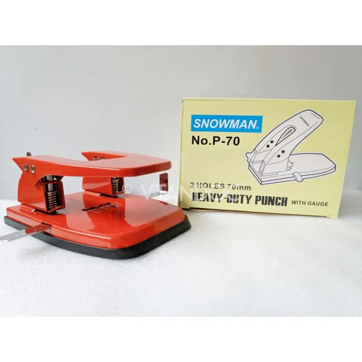 SNOWMAN 2 Hole Paper Puncher Heavy Duty Punch | Lazada PH