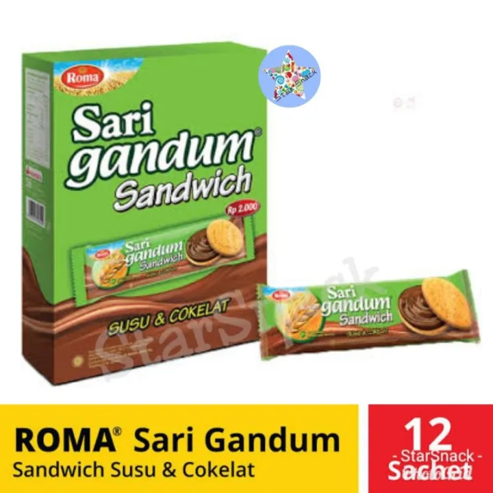 Sari gandum sandwich coklat 1 box | Lazada Indonesia