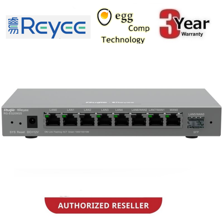 REYEE 9-PORT GIGABIT POE WITH 1 SFP CLOUD MANAGED GATEWAY ROUTER ...