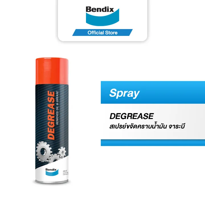 Bendix สเปรย์ขจัดคราบน้ำมันและจาระบี 500mL Spray Degrease | Lazada.co.th