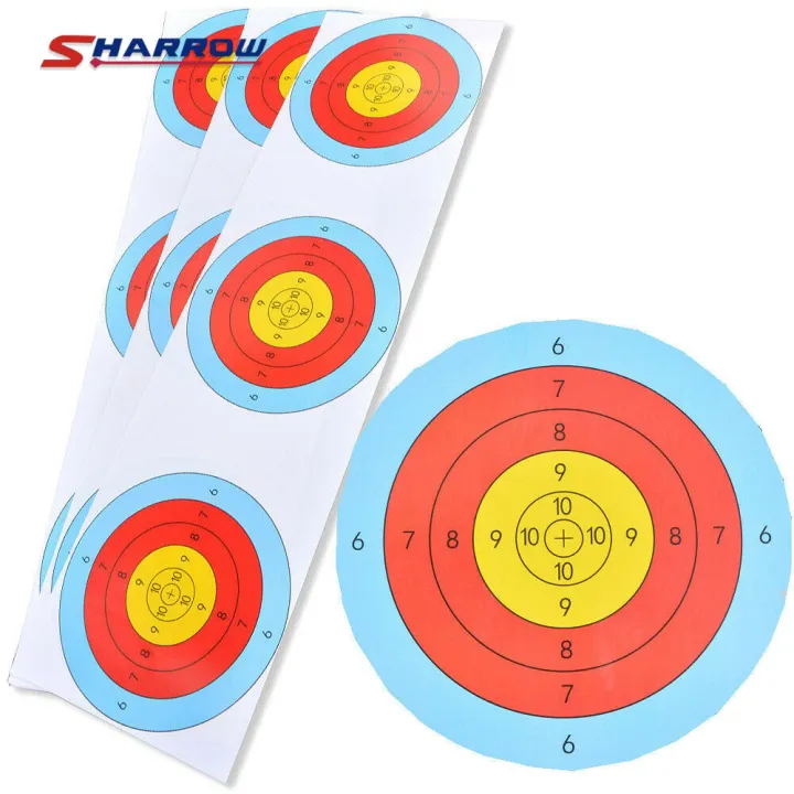 【SHARROW】กระดาษให้ใบหน้า3สปอตฝึกซ้อมยิงโบว์16x58cm | Lazada.co.th