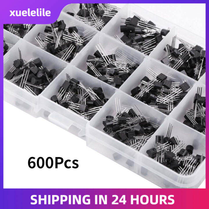 600Pcs 15 Types Mixed Transistors TO-92 Assortment Transistor Box ...