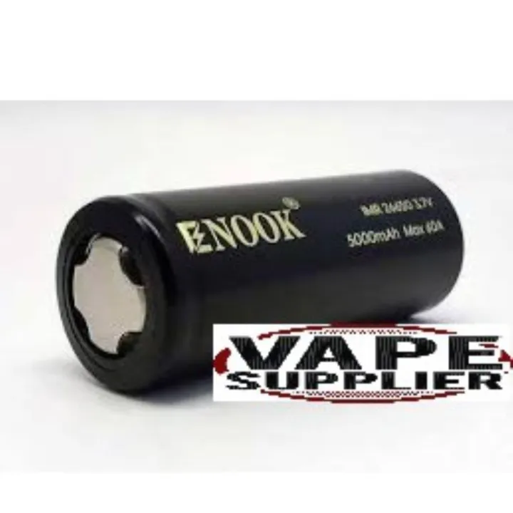 Legit ENOOK 26650 5000mah 60A BEST VAPE BATTERY MOST POWERFUL LONG ...