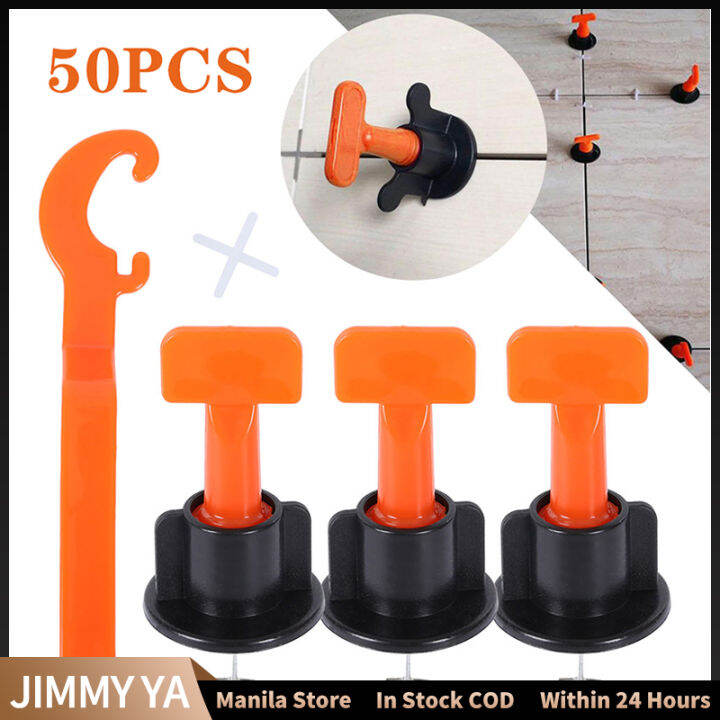 50PCS Tile Leveling Kit With A Wrench Flooring Carrelage Leveling ...