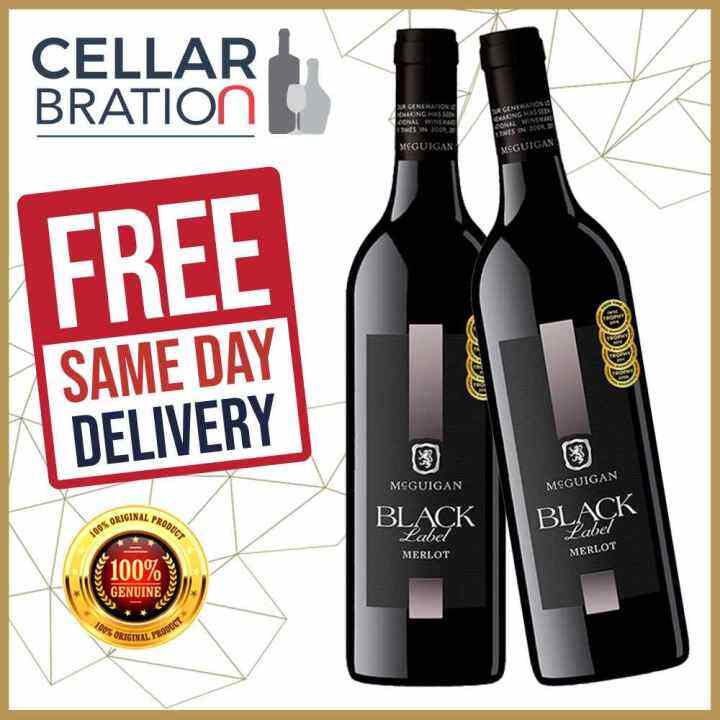 [BUNDLE OF 2] Mcguigan Black Label Merlot Red Wine 750ml | Lazada Singapore