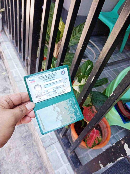 driver license holder/pvc/safety protector/drivers jacket (green ...